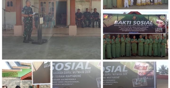 HUT Kodam Merdeka ke-65, Korem 133/ Nani Wartabone Baksos ke Panti Asuhan – KOORDINAT.CO